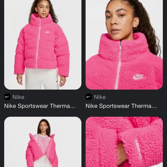 Nike | Jackets & Coats | Hyper Pink Nike Sportswear Thermafit City ...